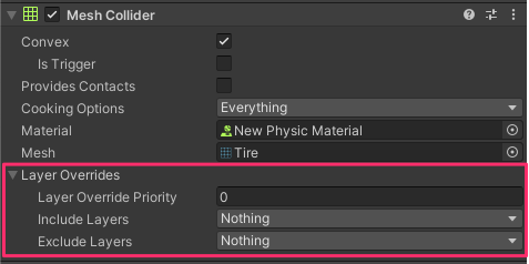 オブジェクトごとに特定のレイヤーと衝突するかの設定が出来る機能 Collision Layer Override【Unity】 - (:3[kanのメモ帳]