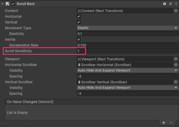 ScrollRectのスクロール量がMacとWindows、トラックパッドとマウスで違う問題【Unity】【uGUI】 - (:3[kanのメモ帳]