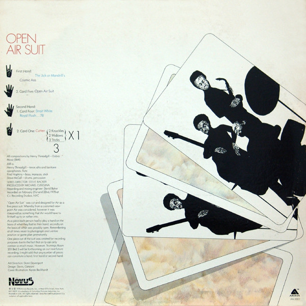 Air: Open Air Suit (1978) 「外れ」がないArista Novusから - K’s Jazz Days