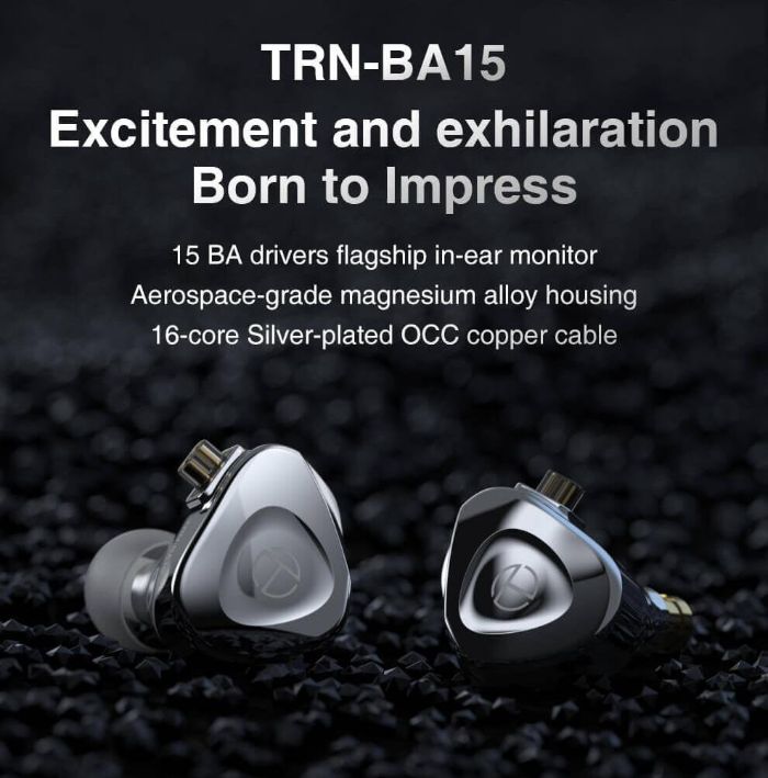15BA搭載のフラッグシップIEM「TRN BA15」が発表されました - audio-sound @ hatena