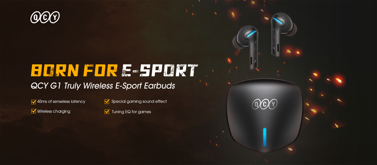QCY G1：超低遅延設計、EQによるカスタマイズ、ワイヤレス充電可能。「eスポーツ向け」を謳う10mm振動板を採用したゲーミング完全ワイヤレスイヤホン - audio-sound @ hatena