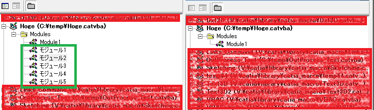 CATVBAの標準ﾓｼﾞｭｰﾙをﾏｸﾛで削除出来たよ。 - C#ATIA