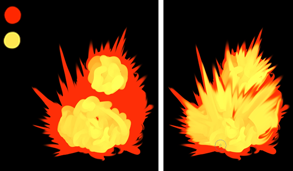 【動画あり】炎のエフェクトがひと通り描ける！ green322「炎の描き方」《GENSEKIイラストメイキング》 - GENSEKIマガジン