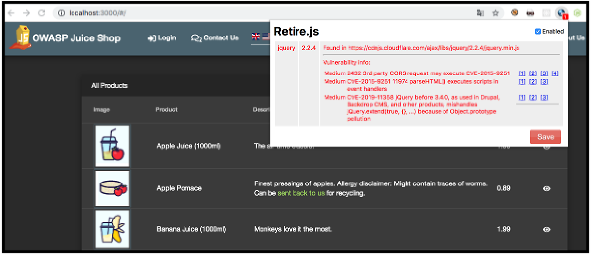 「Retire.js」を使って、Webサイトで使われているJavaScriptライブラリの脆弱性を確認してみよう - kapieciiのブログ