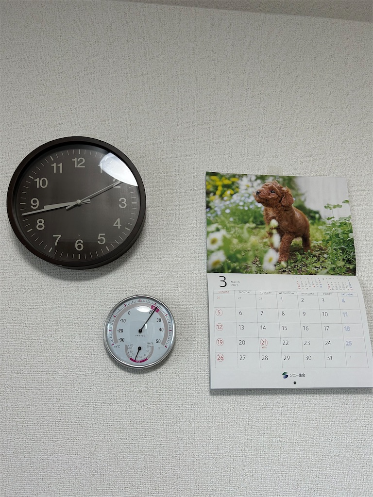 壁に時計がくっついた - kappiiのグリーフとか