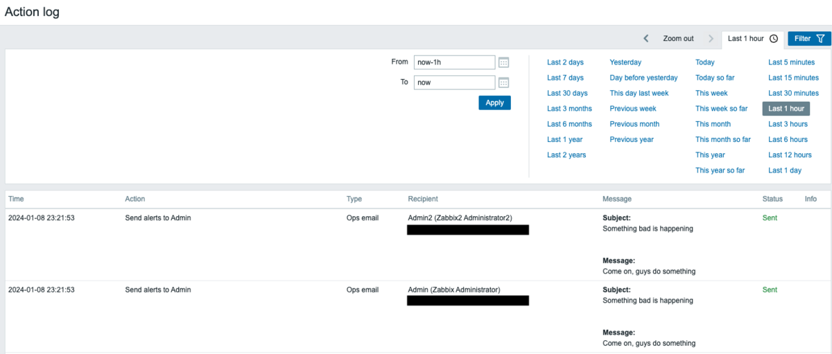 zabbixをansibleで設定する(2) - mail発報する - - とあるシステムの中の人