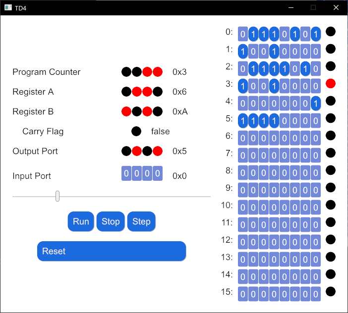 TD4 Emulator GUI in Rust iced - e-tipsmemo