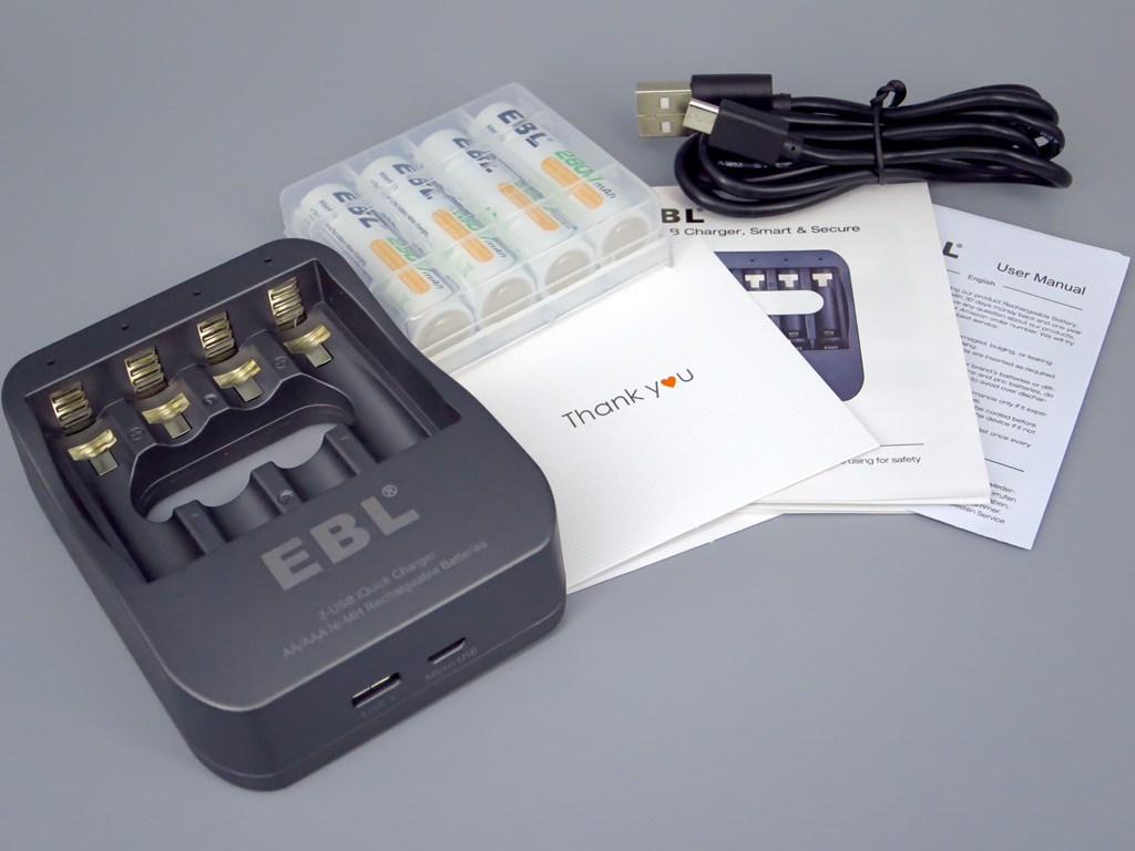 単3単4充電池を「USB充電できる充電器」がとても便利でオススメ！ - かわにょぶろぐ