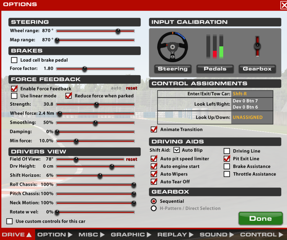 Logitech G25 Racing WheelでのiRacingハンコン設定 - Sushi Gamer’s Sim Racing log ...