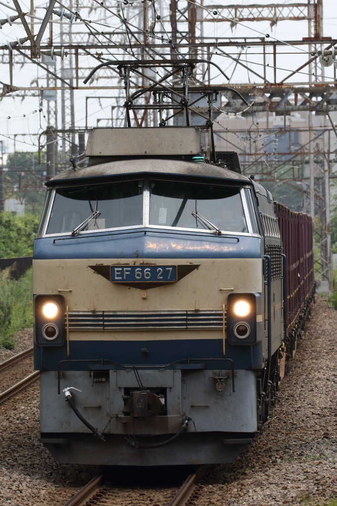 貨物列車撮影 8/5 EF66-27充当5075レなど - 川崎鶴見鉄道録