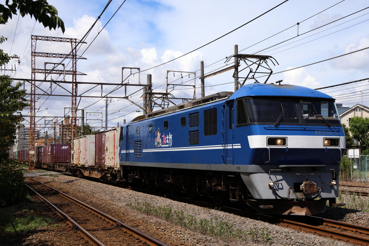 EF65 2089充当クリーンかわさき号など 貨物列車撮影 9/2 - 川崎鶴見鉄道録