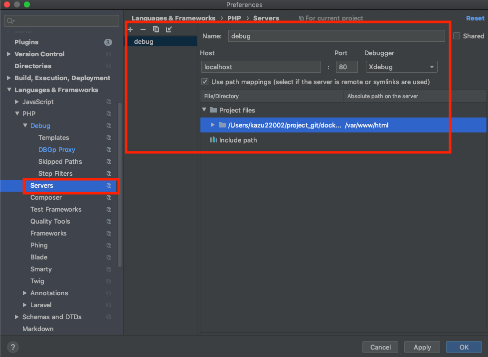 phpstorm + docker + xdebugのremote debug環境構築 - kazu22002の技術覚書