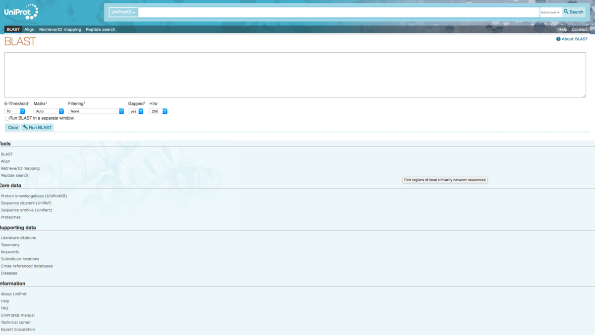 UniProt のUniRef データベース - macでインフォマティクス