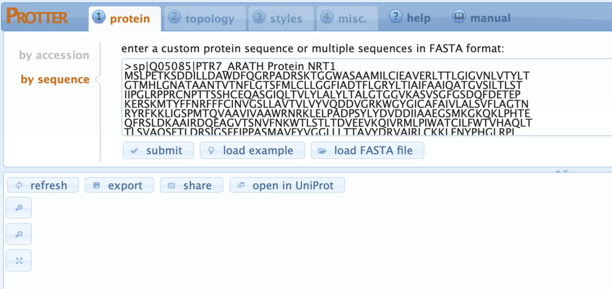 膜タンパク質の推定膜貫通領域などのフィーチャを視覚化する Protter - macでインフォマティクス