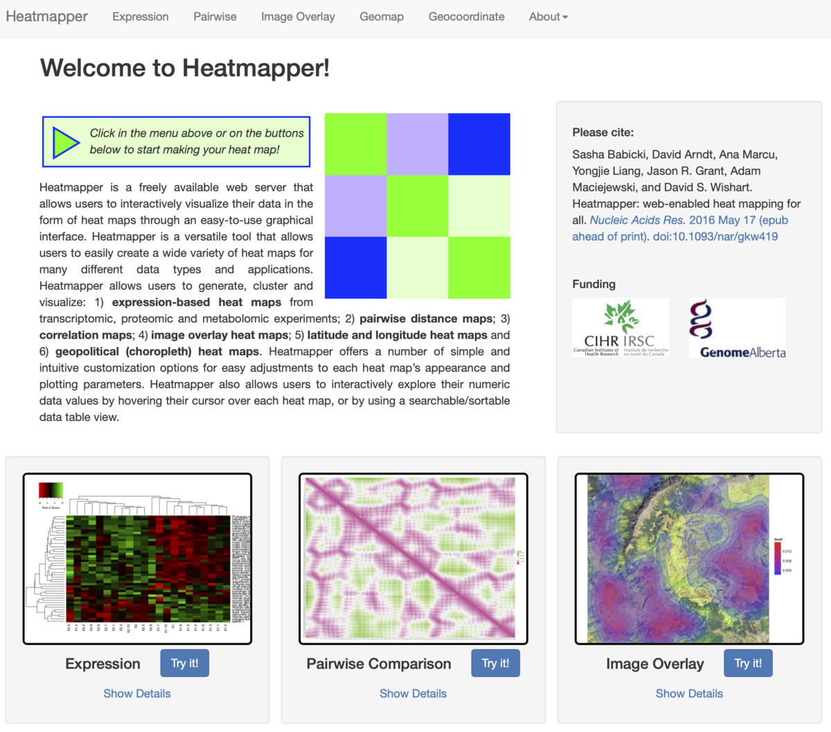 多様なヒートマップを作図できるwebサービス Heatmapper - macでインフォマティクス
