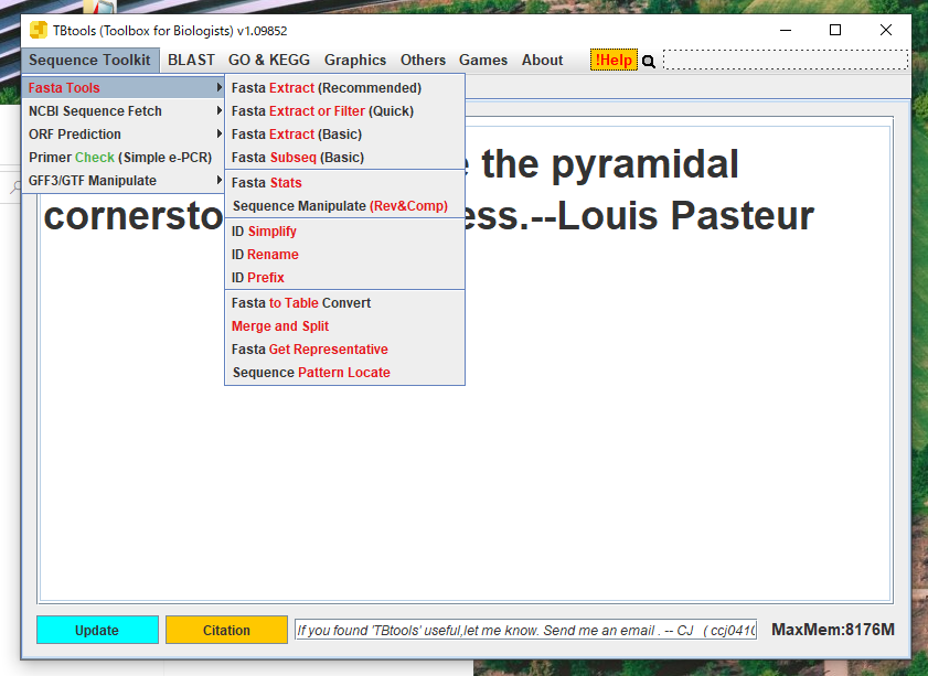 HTSデータを扱う様々なツールをGUIインターフェースで統合した TBtools - macでインフォマティクス