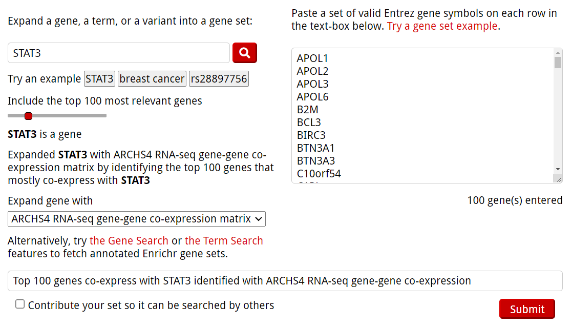 包括的な遺伝子セットのエンリッチメント解析ウェブサーバー Enrichr - macでインフォマティクス