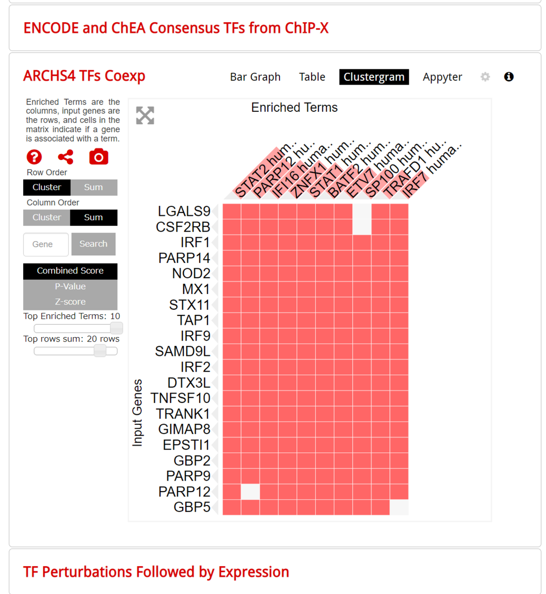 包括的な遺伝子セットのエンリッチメント解析ウェブサーバー Enrichr - macでインフォマティクス