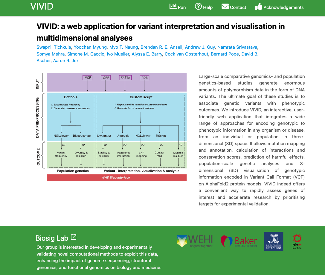 変異がタンパク質に与える影響の解釈と可視化のためのウェブアプリケーション VIVID - macでインフォマティクス
