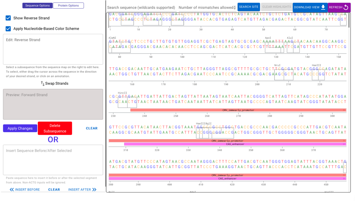 出版品質のプラスミドマップを生成、編集、注釈、視覚化するためのウェブサーバー PlasMapper 3.0 - macでインフォマティクス