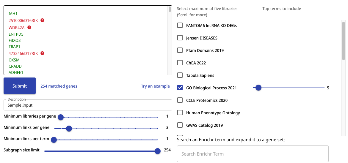 複数のライブラリにまたがるエンリッチメント解析を行う Enrichr-KG - macでインフォマティクス
