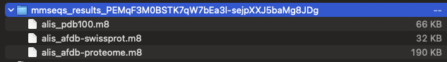 Foldseekを使ってAlphaFold UniProt DBから類似構造タンパク質を探す Foldseek server - macで ...
