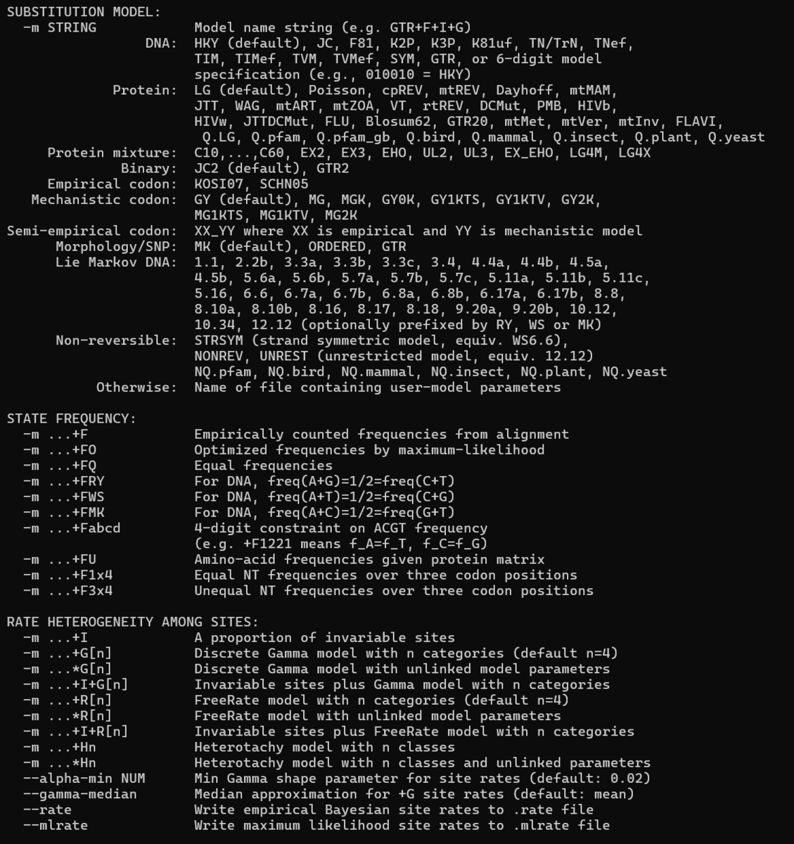 IQ-TREE 2 - macでインフォマティクス