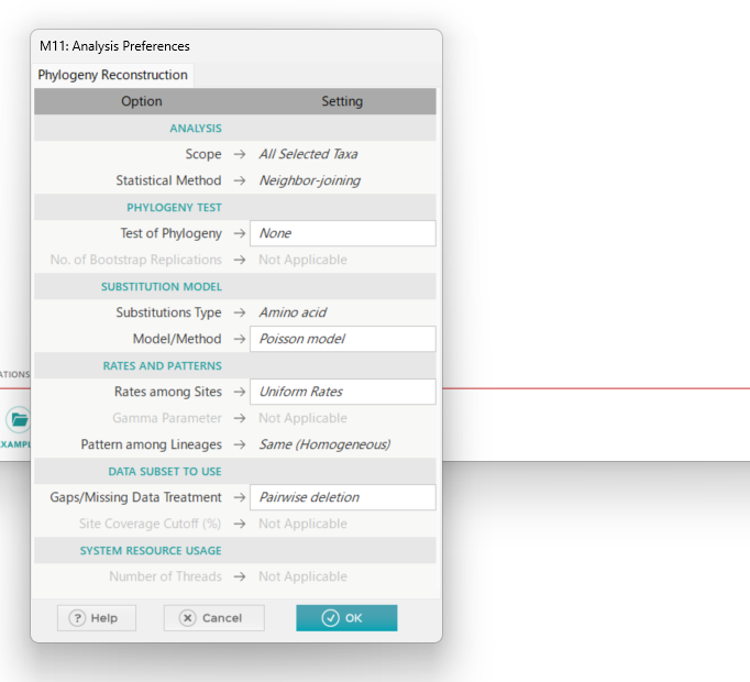 MEGA11 - macでインフォマティクス