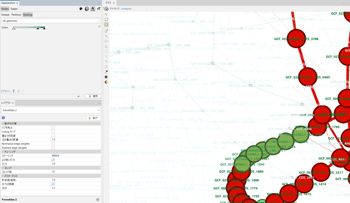グラフやネットワークの可視化と探索のためのソフトウェア Gephi - macでインフォマティクス