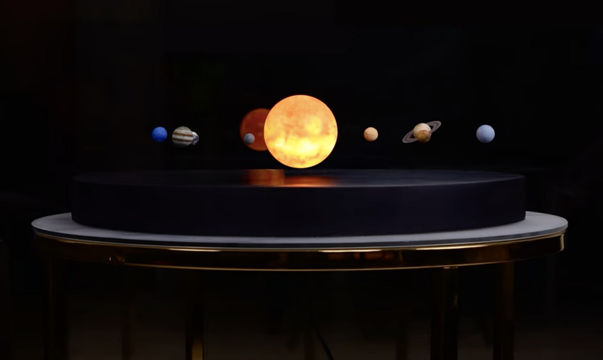 【ガジェットインテリア】宇宙を自宅で楽しむ新体験！リアルタイムで動く惑星が楽しめるSFインテリア「Quantum Solar System ...