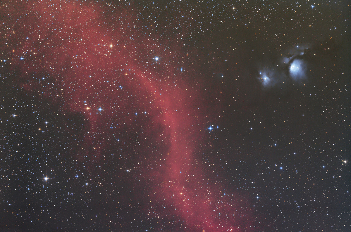 Sh2-276とM78 - C#7の星空周遊