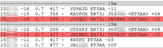 ET3AA エチオピア 15m FT8 バンドニュー - 無線とピュアオーディオ JN1NBU