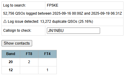 FP5KE / PJ7K 出勤前と帰宅後に成果あり - 無線とピュアオーディオ JN1NBU