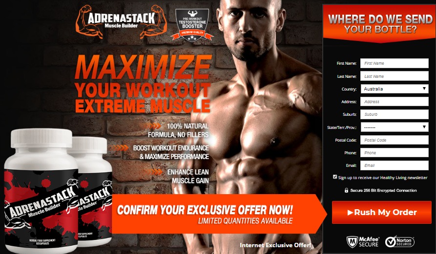 Adrena Stack Muscle Building Best & Natural Supplement Buy Now Price ...