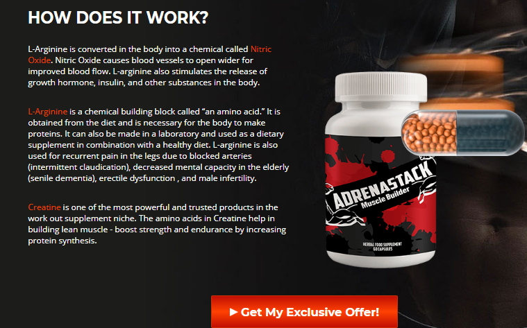 Adrena Stack Muscle Building Best & Natural Supplement Buy Now Price ...