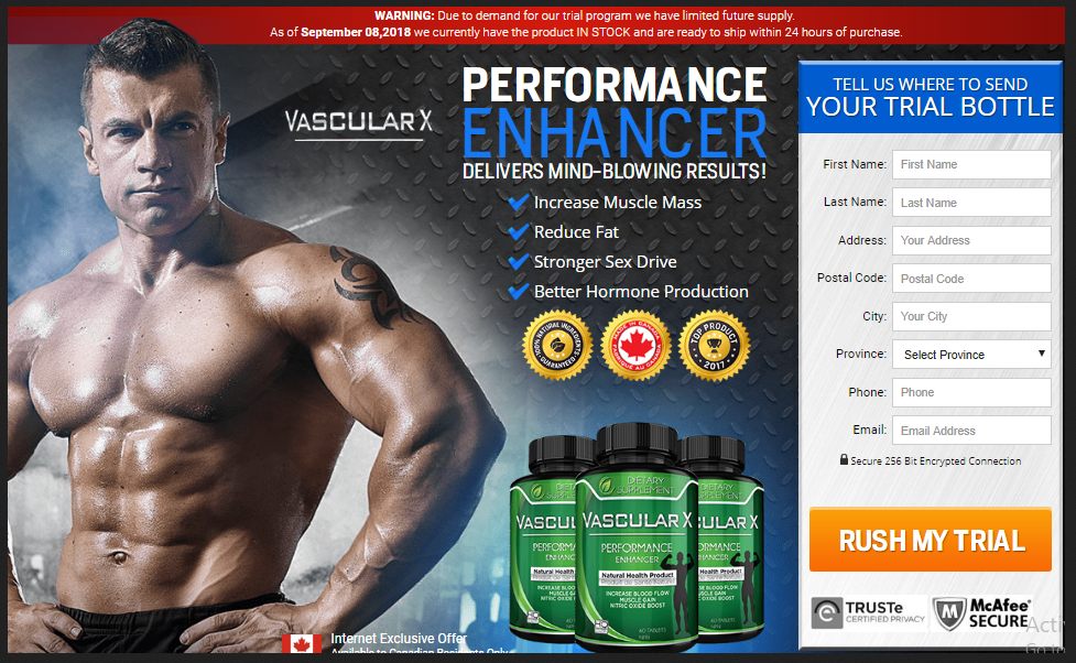 Vascular X 100% Muscle Growth Supplement , Benefits , Price & Buy ...
