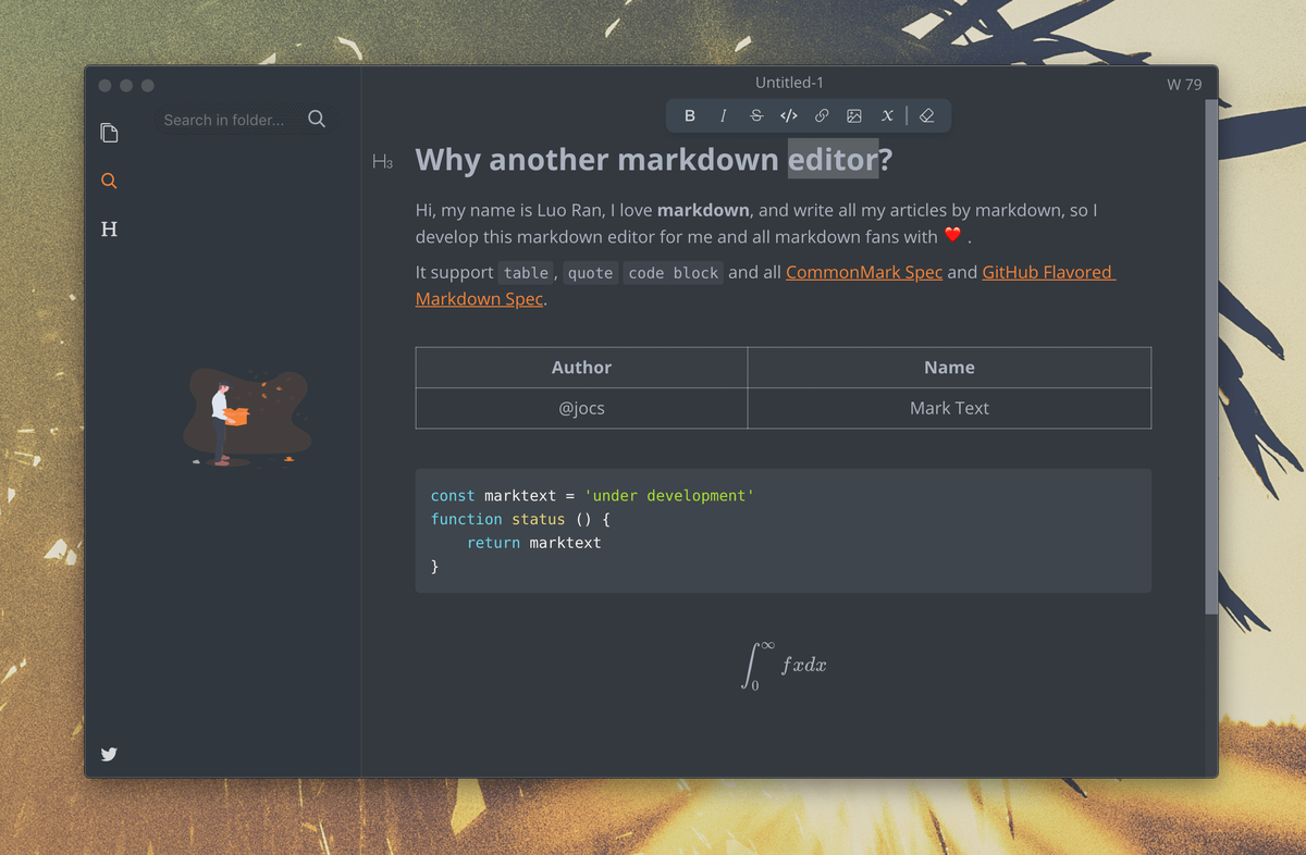 シンプルでスタイリッシュなマークダウンエディタ！「MarkText」 - ソフトウェア開発者のための OSS、まとめてみました！