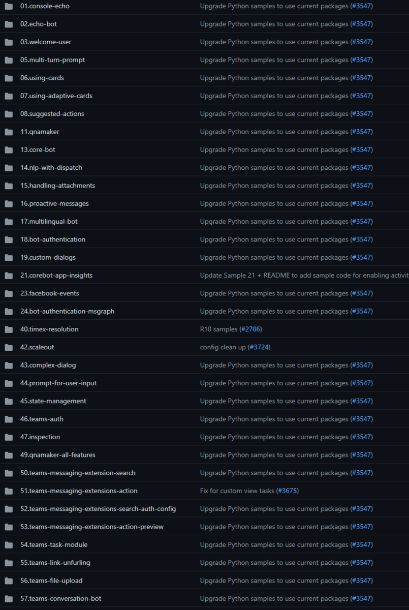 Microsot の作成した Bot フレームワークサンプルを試してみたいなら！「BotBuilder-Samples」 - ソフトウェア開発者のための OSS、まとめてみました！