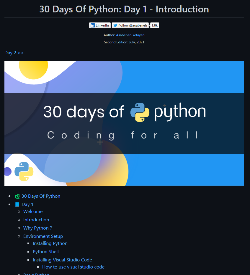 30 日で徹底的に Python を学びたいなら（英語記事）！「30 Days Of Python」 - ソフトウェア開発者のための OSS ...