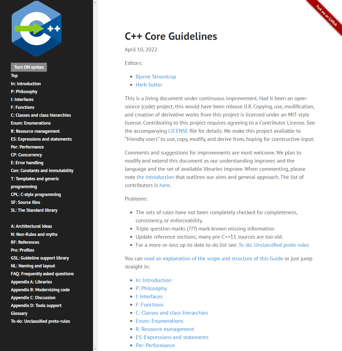 C++ ユーザーで C++ のコアガイドラインを参照したいなら！「C++ CORE GUIDELINES」 - ソフトウェア開発者のための OSS、まとめてみました！