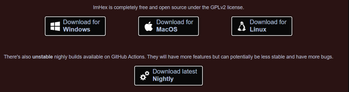 午前 3 時に作業をするリバースエンジニア・プログラマーの方向けバイナリエディタ！「ImHex」 - ソフトウェア開発者のための OSS、まとめてみました！