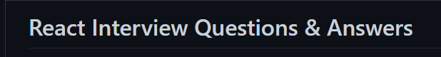 React.js のスキルを活かして更なるキャリアアップを目指しているなら！「React Interview Questions & Answers」 - ソフトウェア開発者のための OSS ...