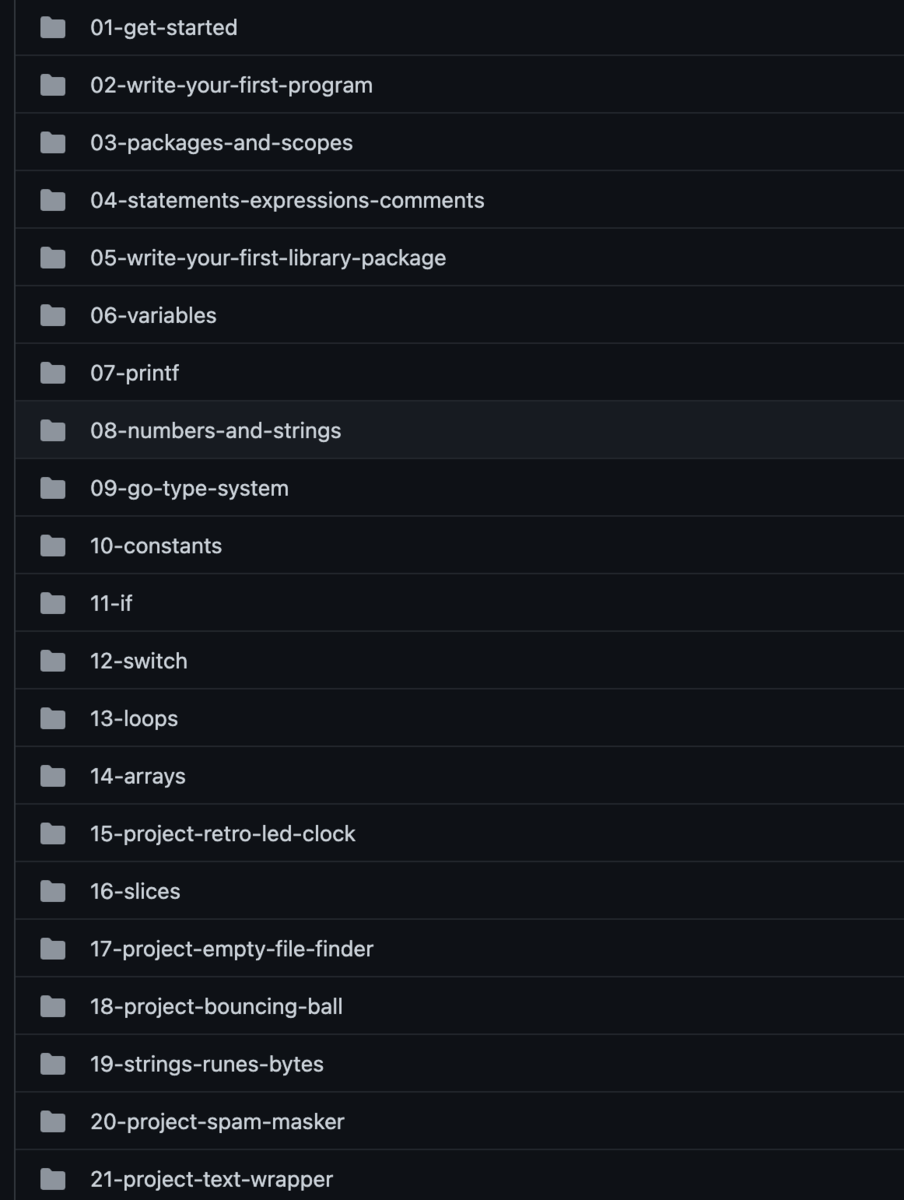 Go 言語について例題・演習・クイズを通して学びたいなら！（英語のみ）「LearnGo」 - ソフトウェア開発者のための OSS、まとめてみました！