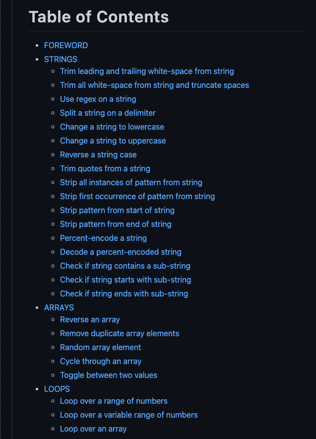 今一度 bash コマンドについて学び直したいと思っているなら！「PURE BASH BIBLE」 - ソフトウェア開発者のための OSS、まとめてみました！