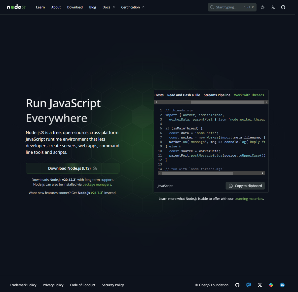 Node.js JavaScript 公式 Web サイトのソースコードを読んで Next.js について学ぼう！「nodejs.org」 - ソフトウェア開発者のための OSS、まとめてみました！