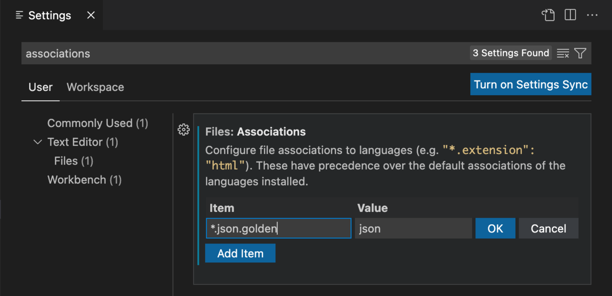 VS Codeでgoldenファイルを扱う #golang - kdnakt blog