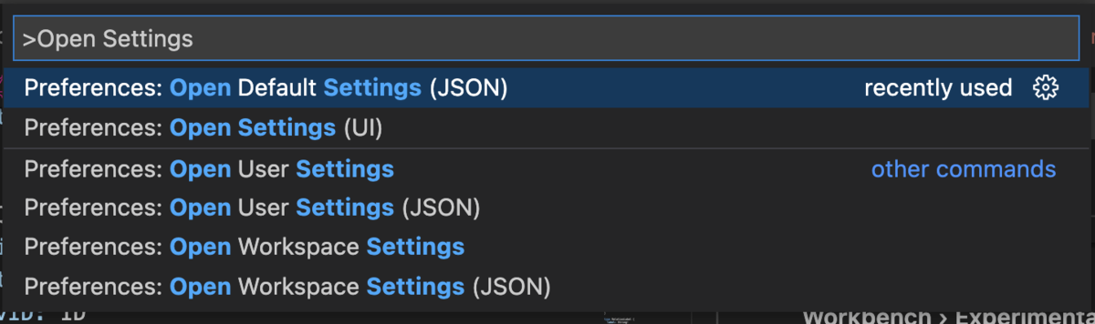 VSCode 設定を json で開きたい - かもメモ