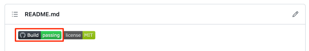 GitHub ビルド成功のバッジを README に表示させたい - かもメモ