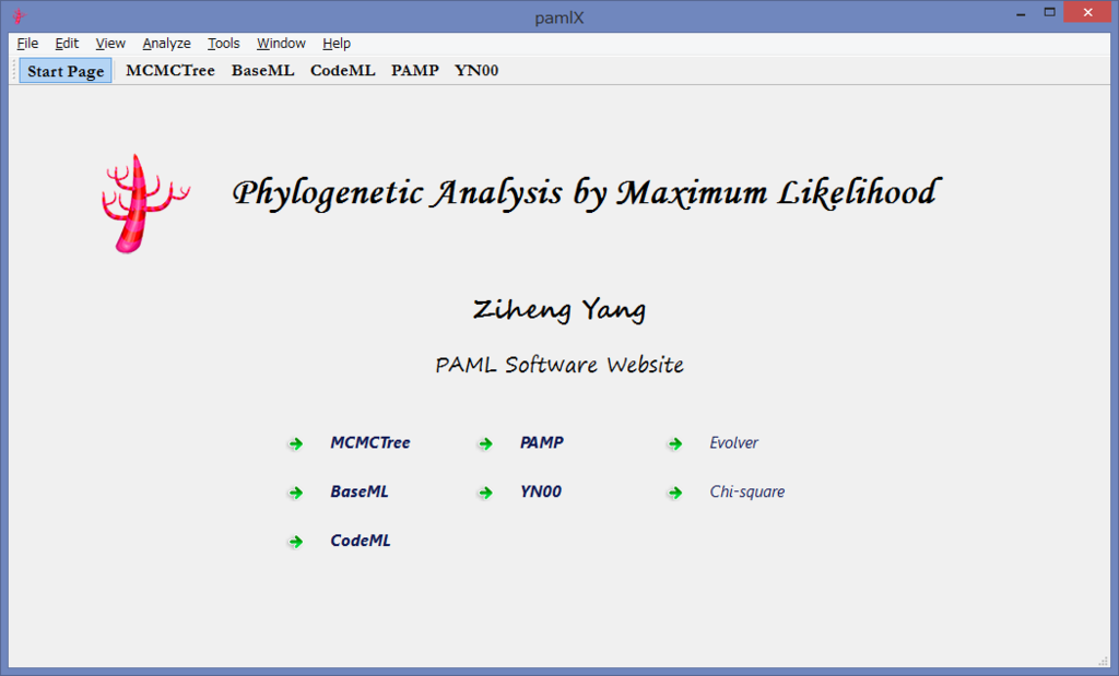 PAML-XでGUI環境のPAMLを試してみる - kiliwave