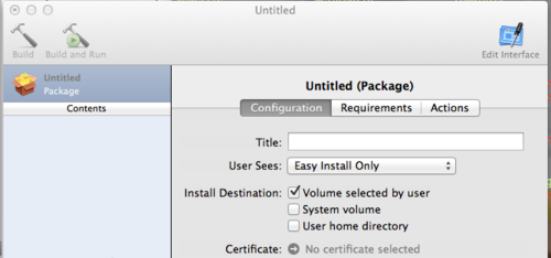 packagemakerコマンドでインストーラをつくる - きりかノート 3冊め